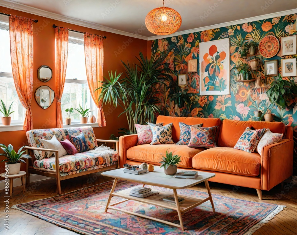 abstract and sculptural three-seater sofa design with unconventional ...