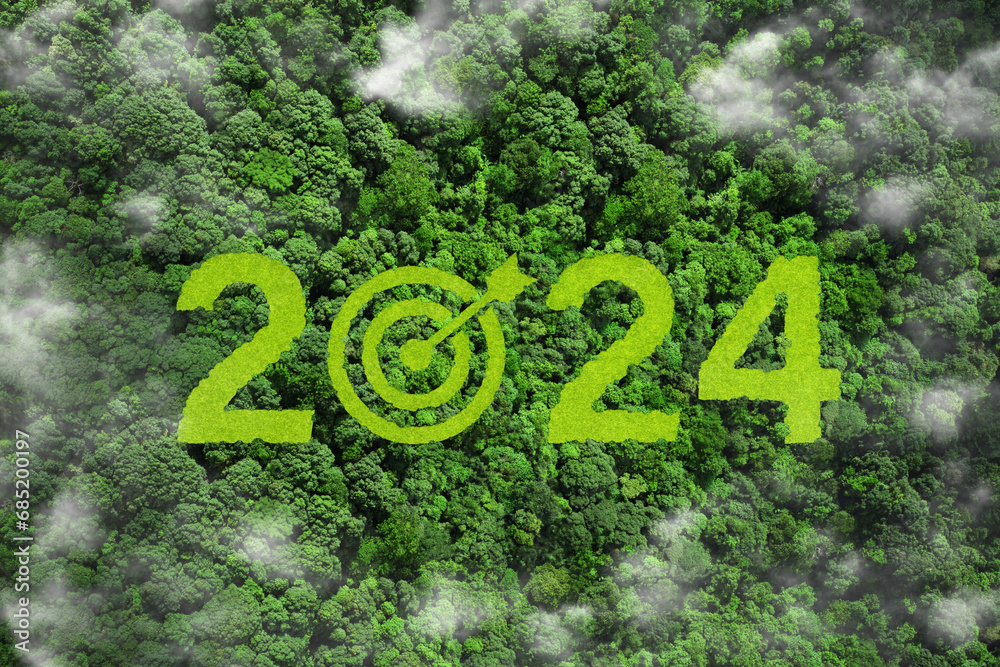 Obraz New Goals, Plans, and Visions for Next Year 2024. 2024 and target ...