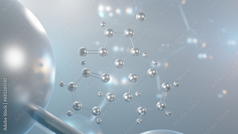 phenytoin molecular structure, 3d model molecule, anti-seizure ...