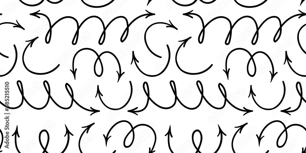 simple black arrow seamless pattern in vector. background wallpaper in ...