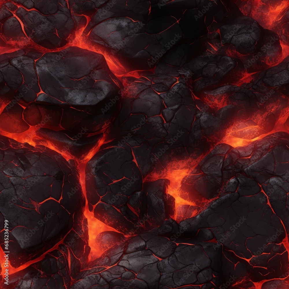 Seamless stone texture in a hand-painted style. Drawn texture of stones ...