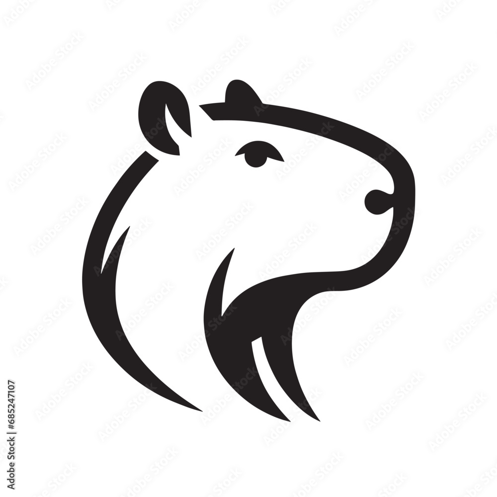 photos of the capybara or greater capybara, the largest living rodent, capybara illustrations ...