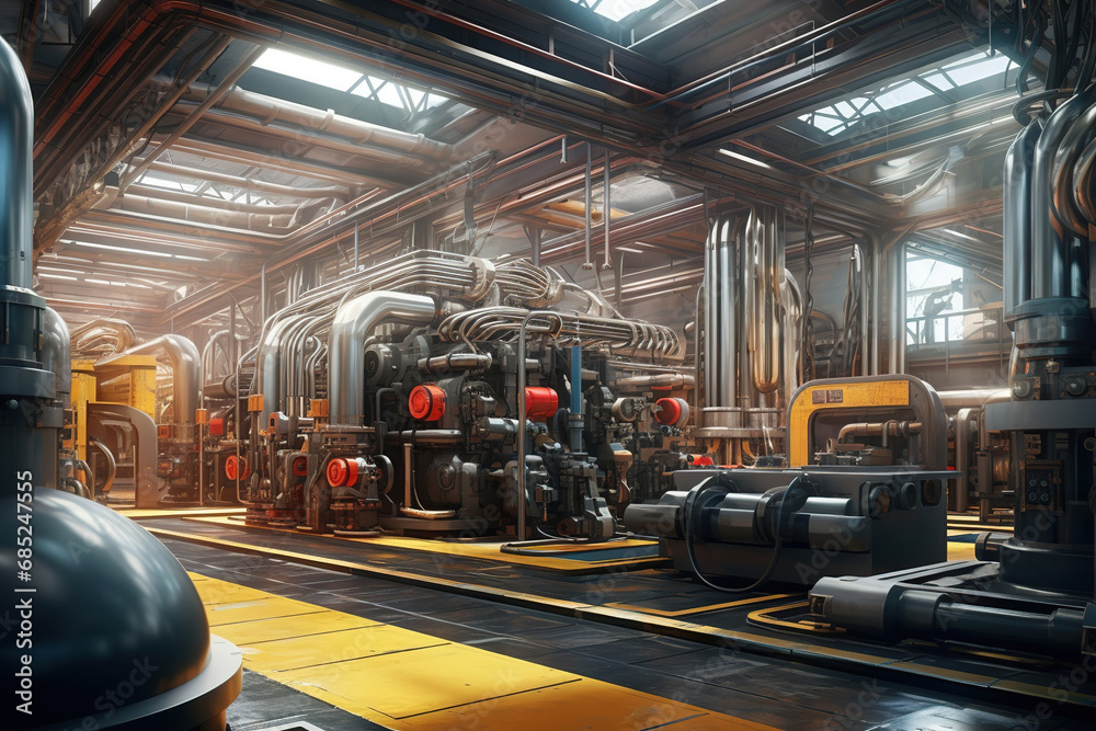 industrial factory in mechanical engineering for the manufacture of ...