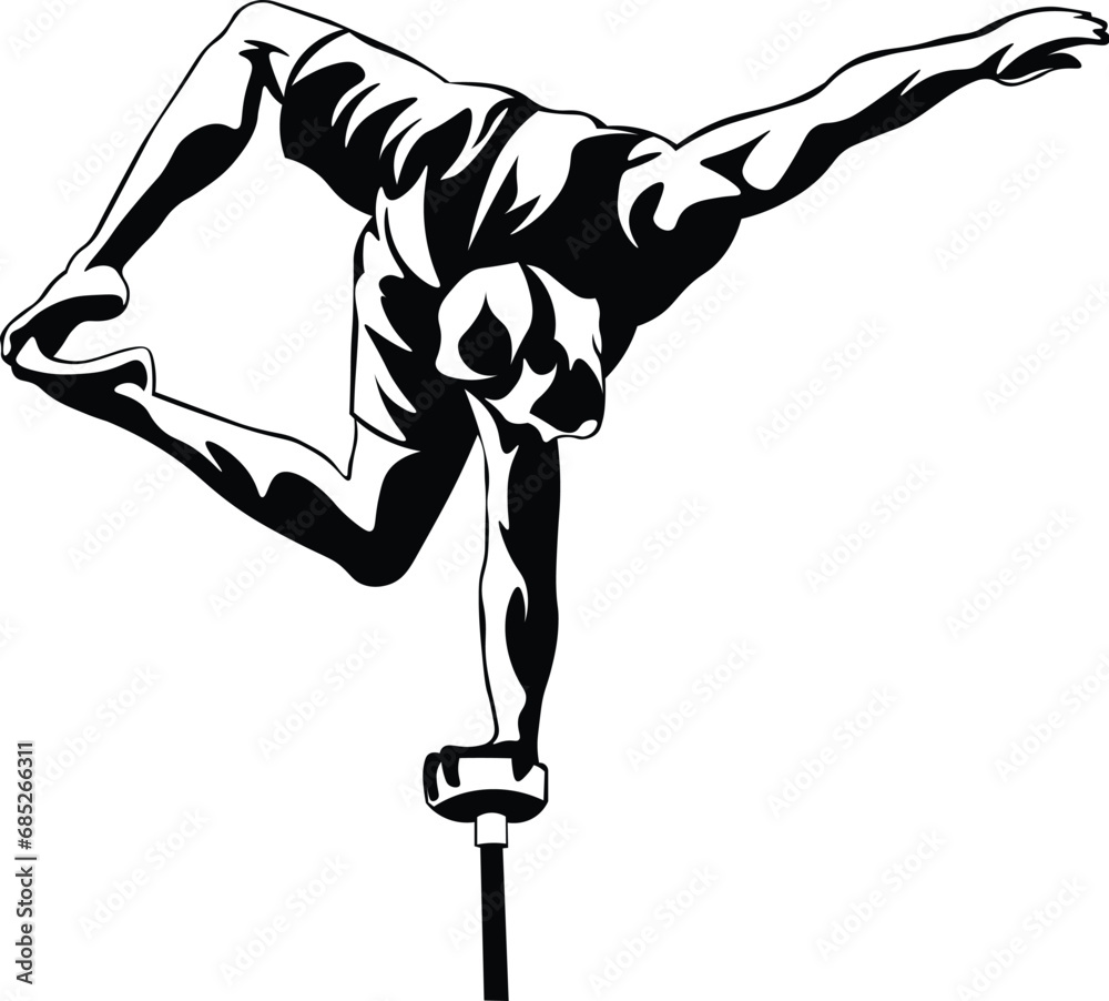 Cartoon Black and White Isolated Illustration Vector Of A Circus ...