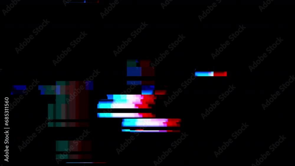 Glitch noise background static television VFX. Digital pixel noise ...