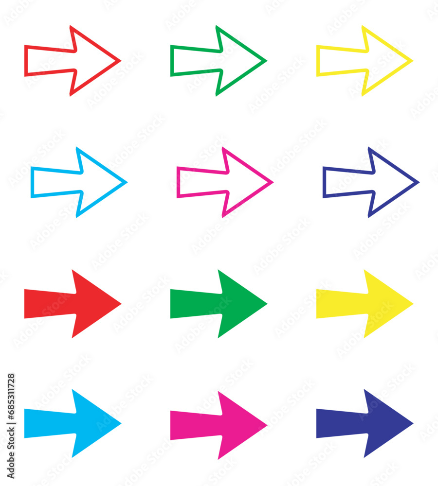 Right arrow icon vector. Next icon sign symbol in trendy flat style ... Right arrow icon vector. Next icon sign symbol in trendy flat style ...