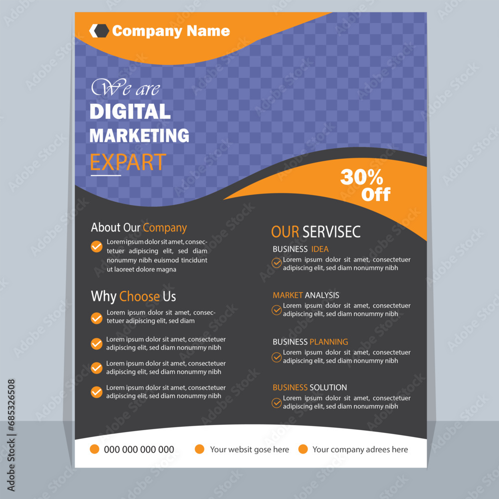 Corporate Business Flyer Template Design 2024, Business flyer design ...