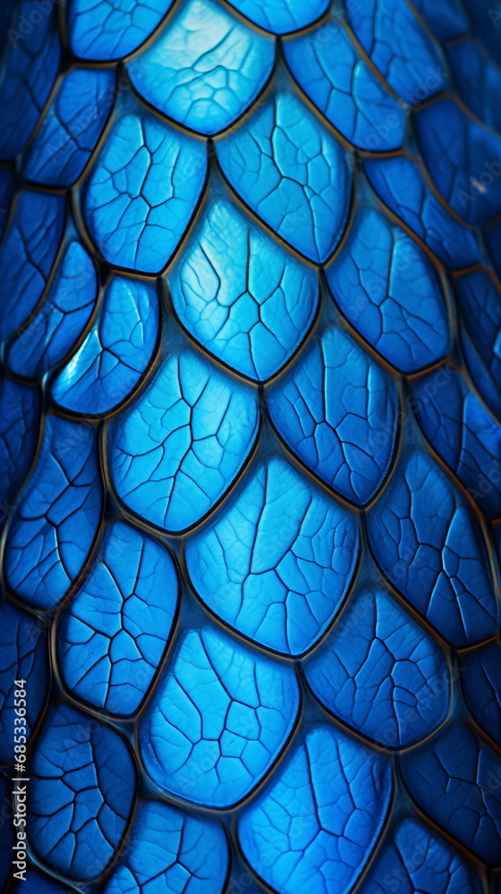 Macro Close Up Photograph of blue butterfly wing, vibrant butterfly ...