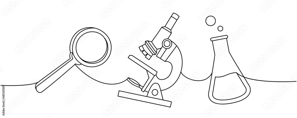 School supplies set. Back to school. Magnifying glass, microscope ... School supplies set. Back to school. Magnifying glass, microscope ...