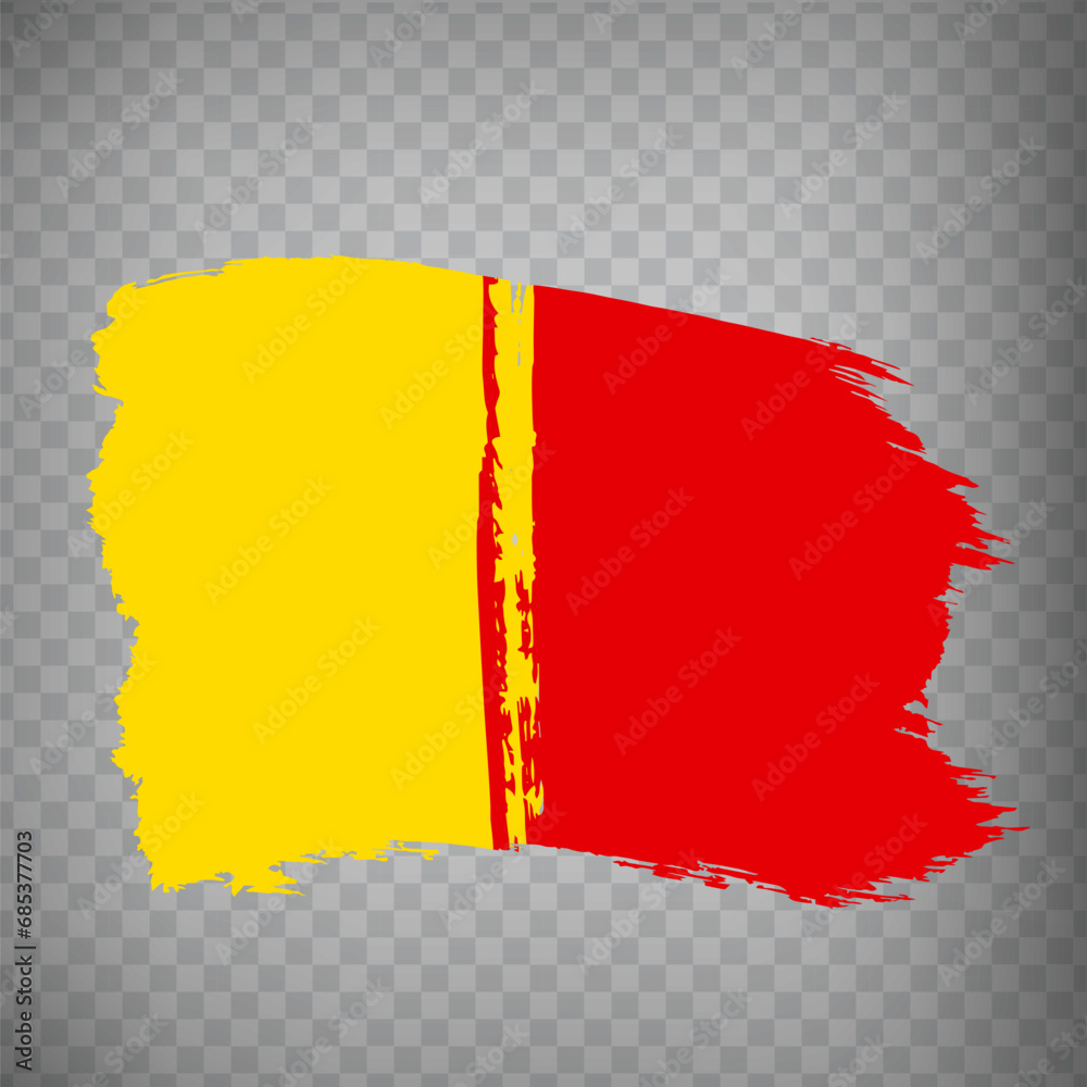 Flag of Naples brush strokes. Flag Naples city of Campania region on ...