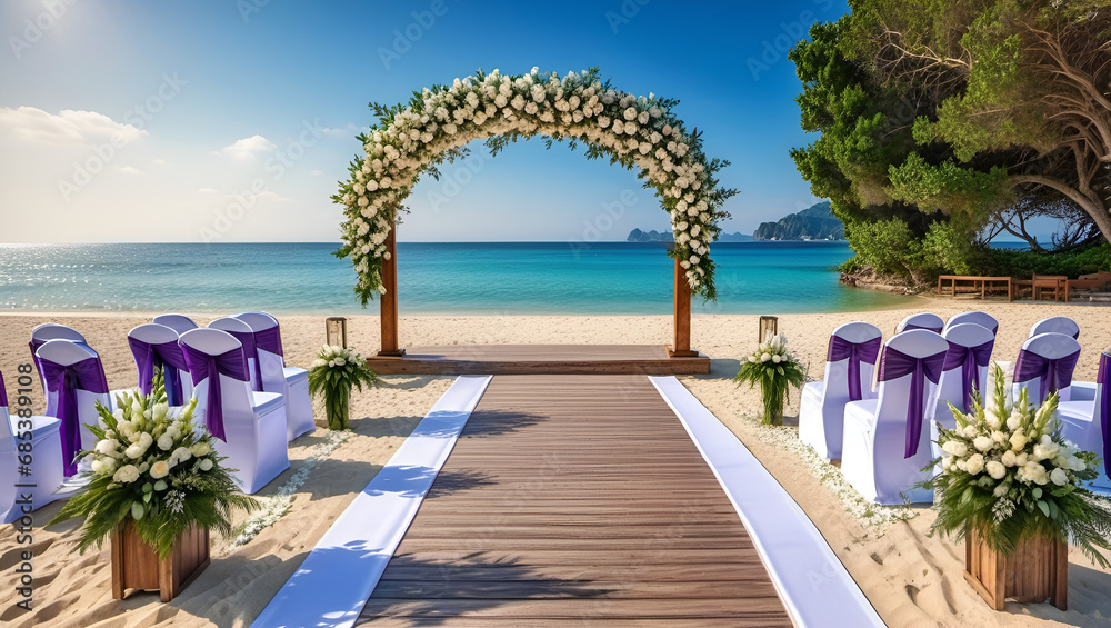 beach in the maldives, Dreamy Beach Wedding Stage Design, Beach Wedding ...