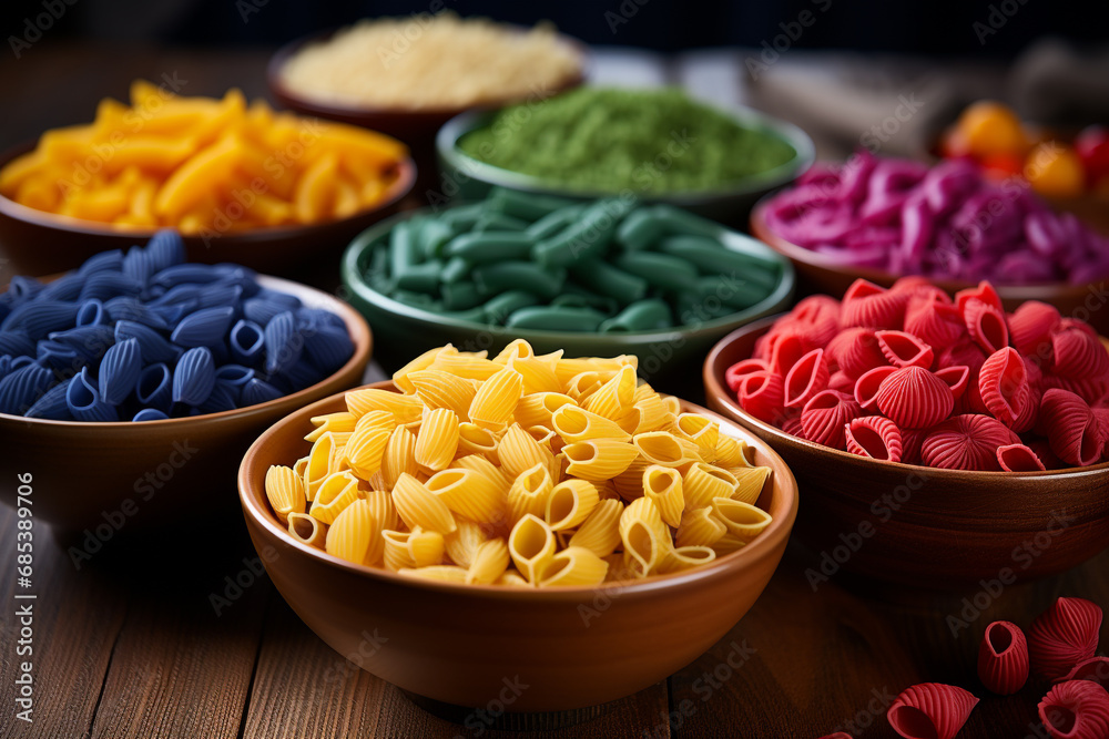 Pasta Italian dish prepared from flour and water that cooked in various ...