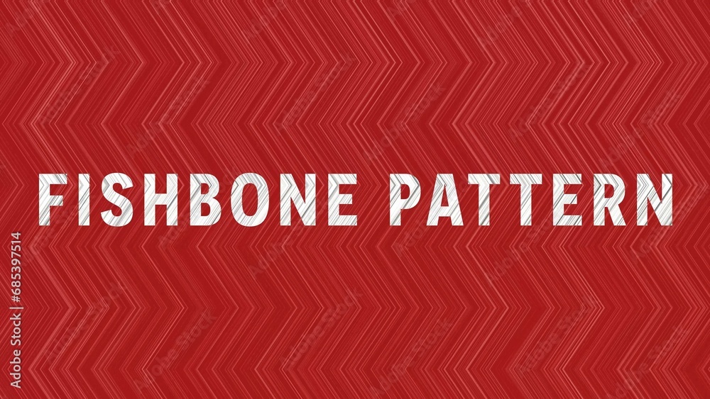 Cosy Fishbone Pattern Title Text Intro Stock Template | Adobe Stock