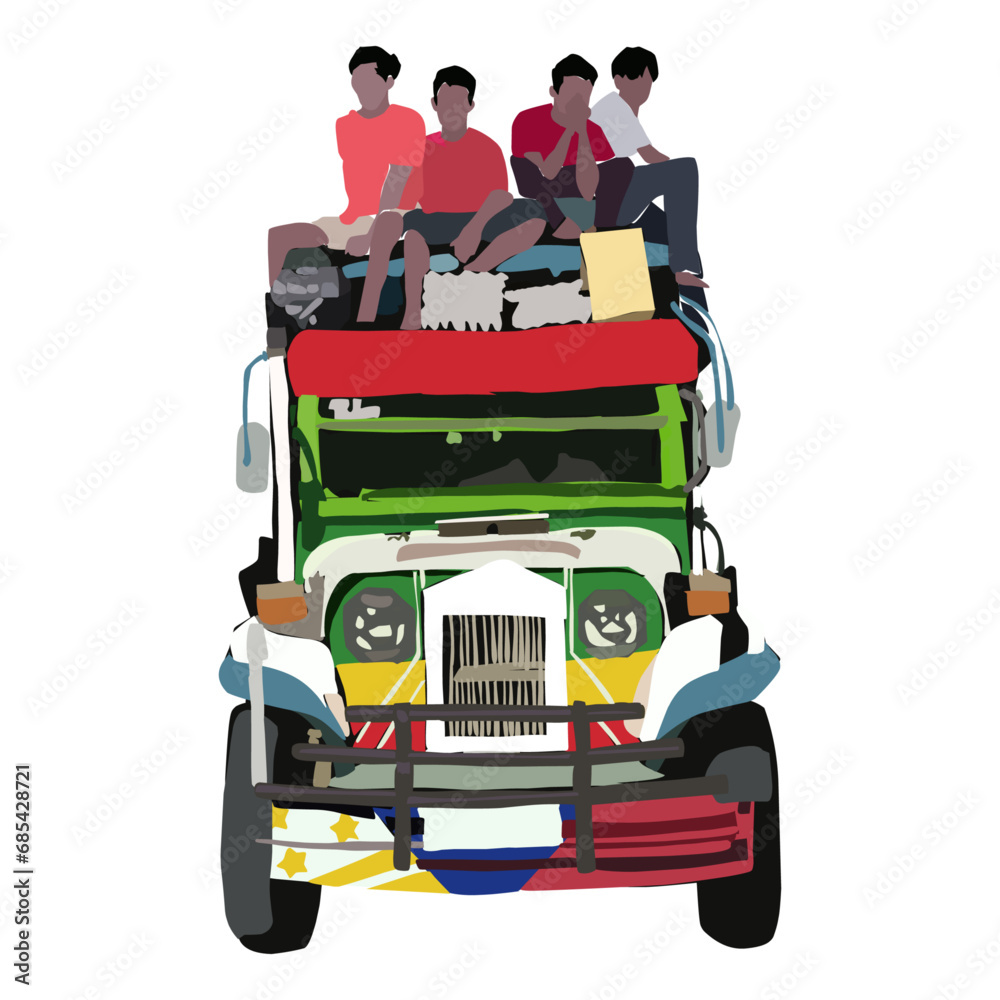 Philippine Jeepney Chariot Ride: Fun and Bustling Traditional Filipino ...