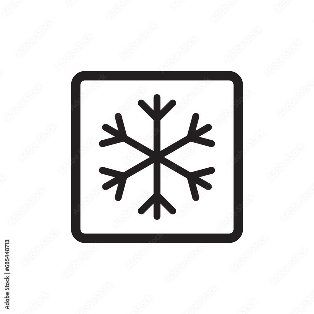 freezer safe icon symbol sign vector Stock Vector | Adobe Stock