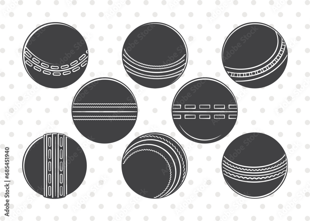 Cricket Ball SVG, Ball Clipart, Sports Svg, Cricket Svg, Ball Svg ...