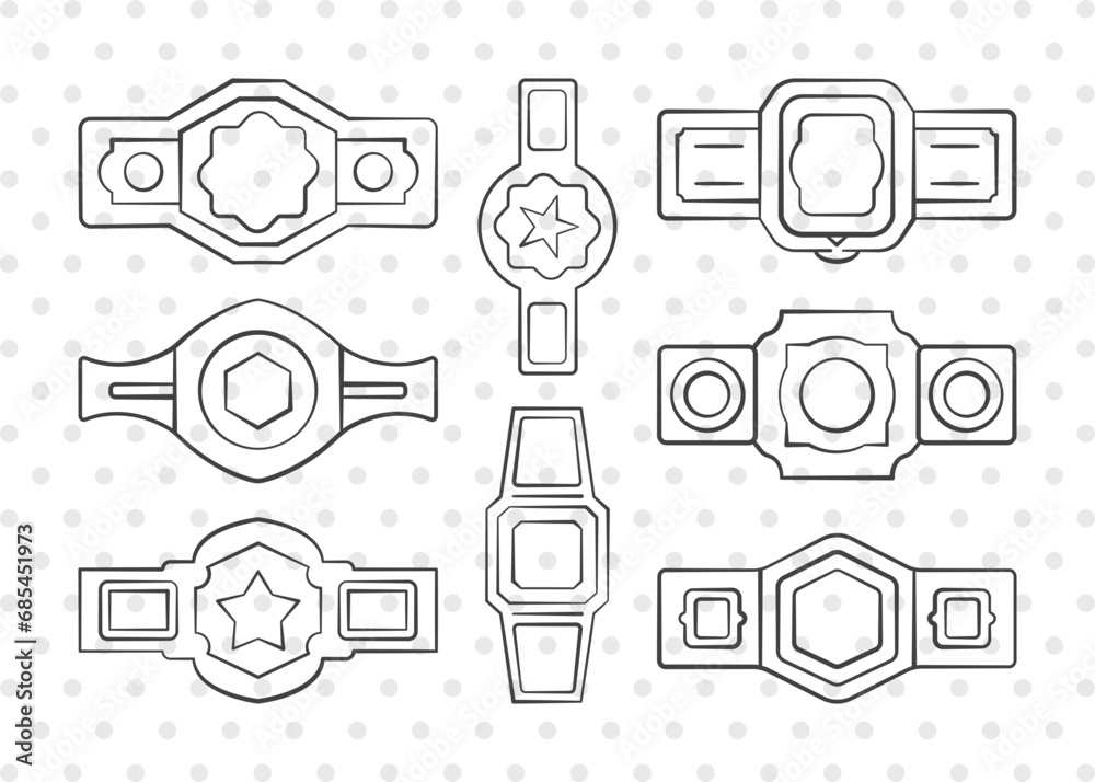 Championship Belt SVG, Belt Clipart, Belt Svg, Champion Belt Svg ...