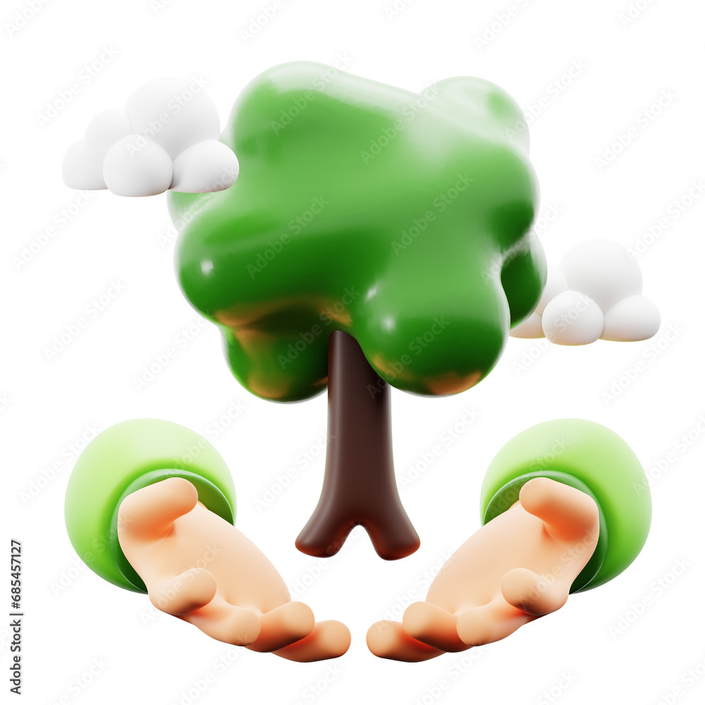 hand holding tree for save the world forest and fresh air no pollution ...