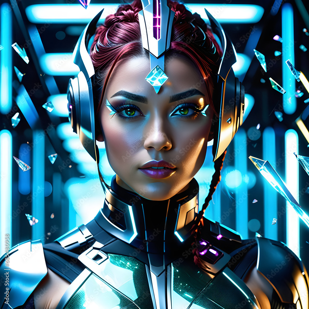 Terrifying universe, broken glass, artistically beautiful film with ...