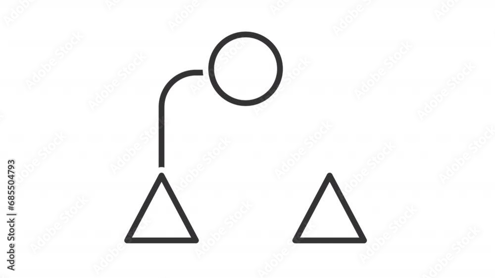 Video Stock Adaptability line animation. Shapes transformation animated ...