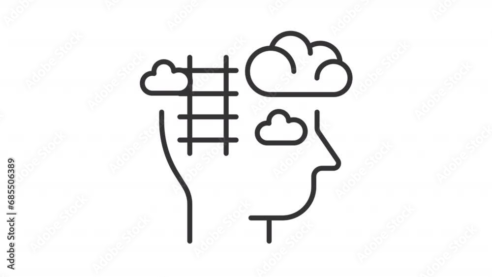 Soft skills animation set. Mindset animated line icons. Candidate ...