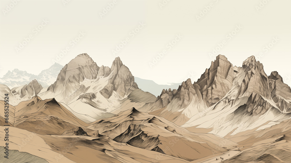 Seceda Summit Symphony: Aesthetic Lines in Black and Beige - Striking ...