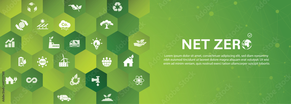 Net zero and carbon neutral concept. carbon neutral and net zero ...