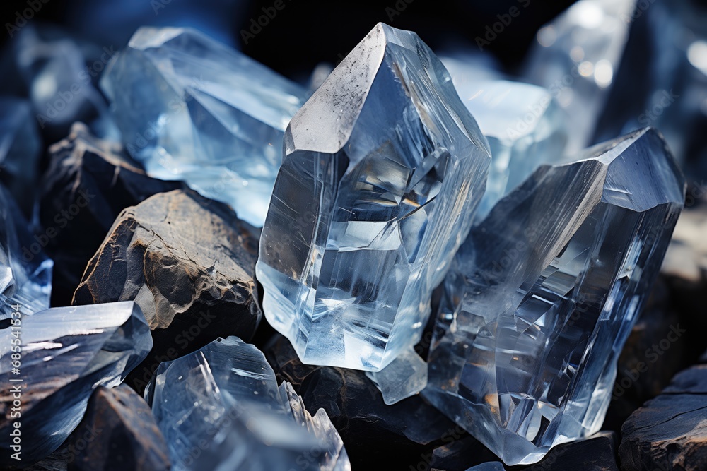 Quart rock background. Its durable structure, formed by geological ...
