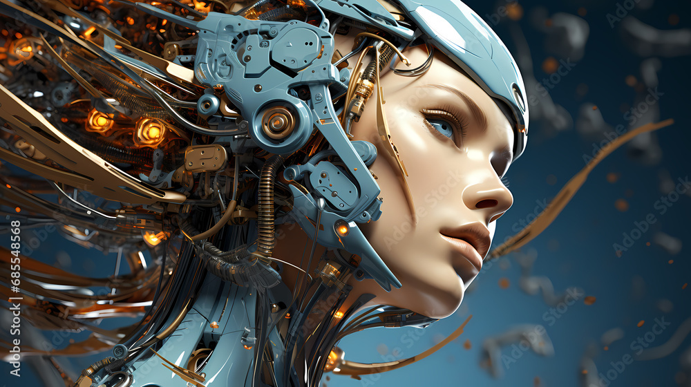 Futuristic AI and Robotic Wonders. Modern Science, Explore the Future ...