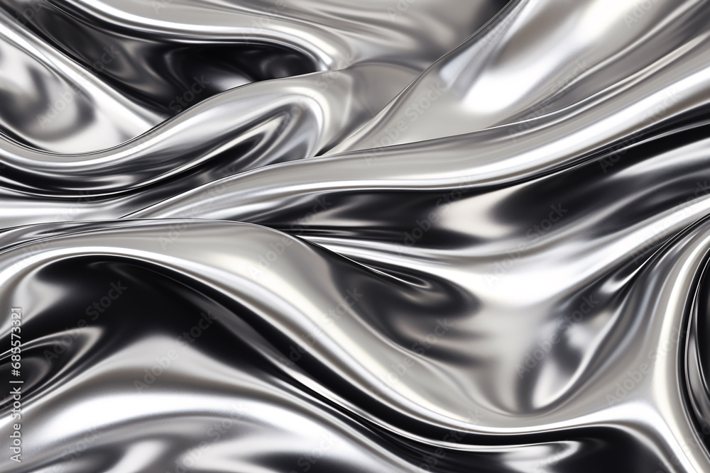 Glam Metal Texture Background. Shiny Chrome Liquid Metal Stock ...