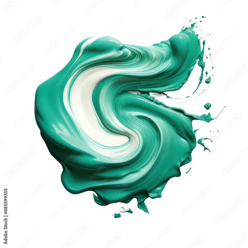 Emerald green smudge smear cream,cream smear in green color,colour ...
