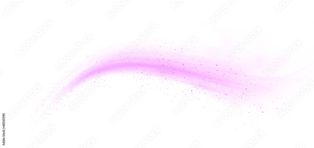 Magic white wind picture with festive theme isolated on a transparent ...