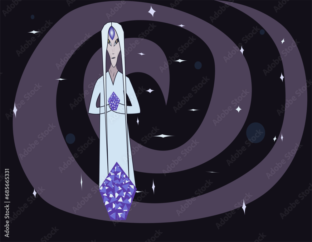 Anunaki. An alien mystical creature is a contactor of extraterrestrial ...