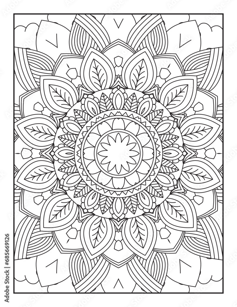 Pattern Mandala. Mandala Coloring Pages For Kids. Mandala Coloring ...