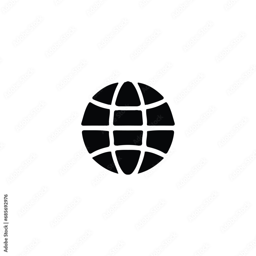 Internet icon. Simple style internet network poster background symbol ...