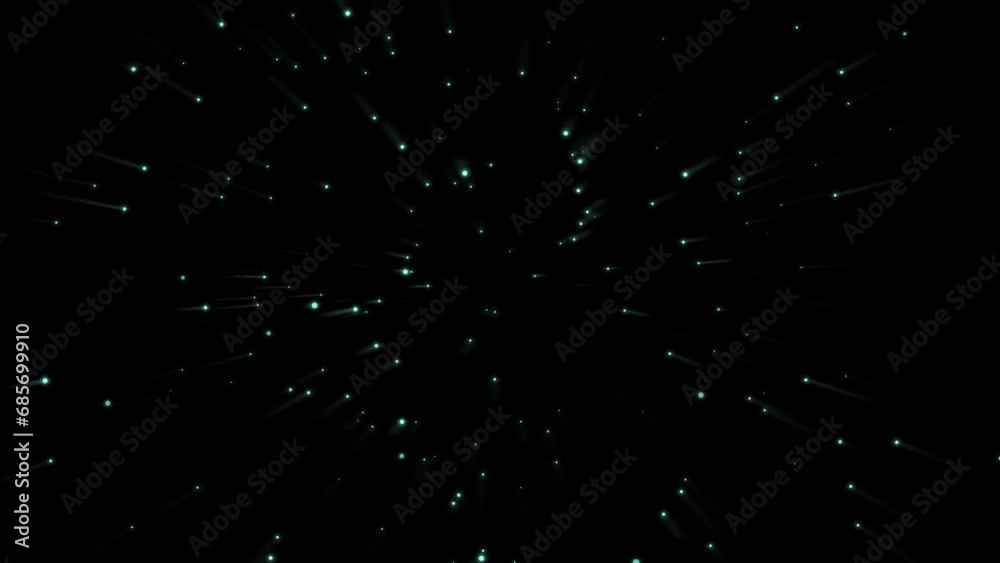 Animation of falling particles. Starry sky. On a transparent background ...