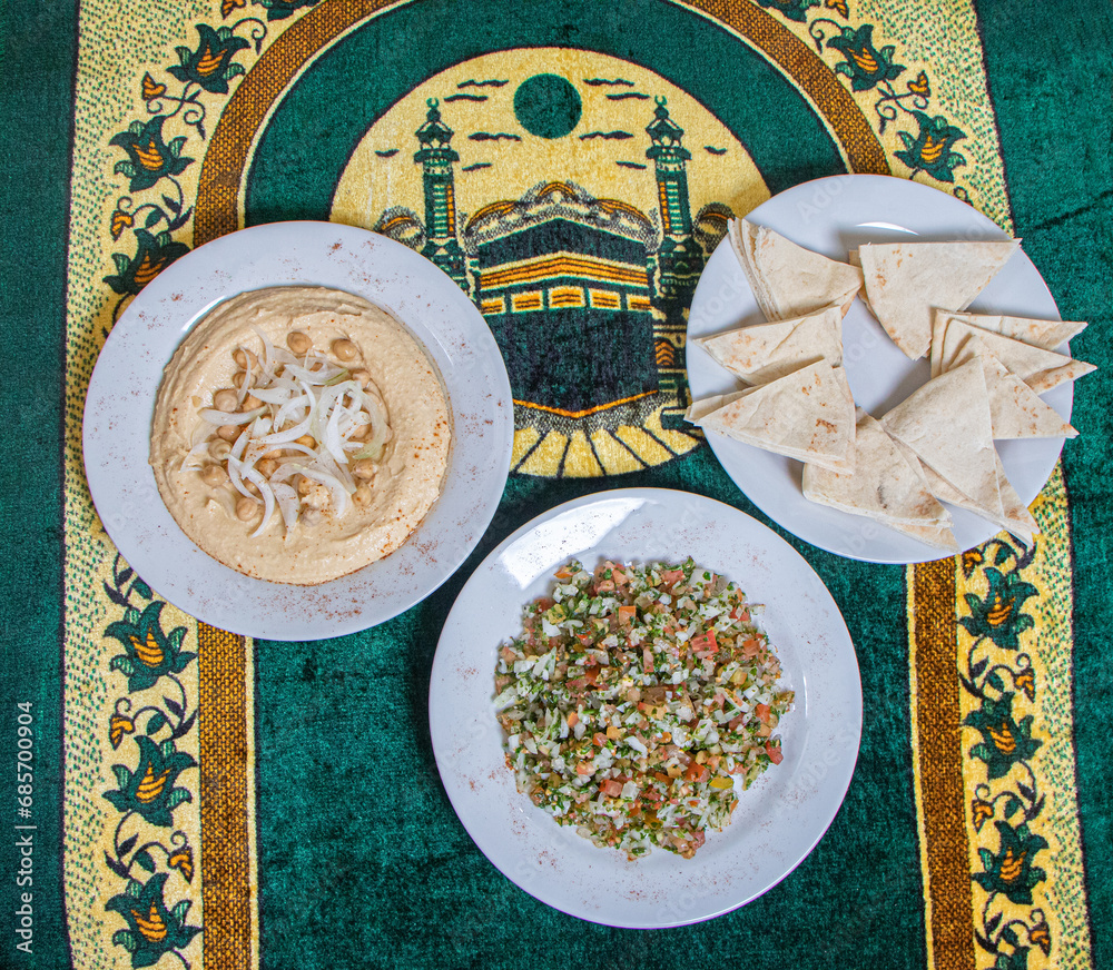 Hummus, Kabob, Quibe, Falafel, Tabule, Pan Pita, Comida Árabe, Mezze ...