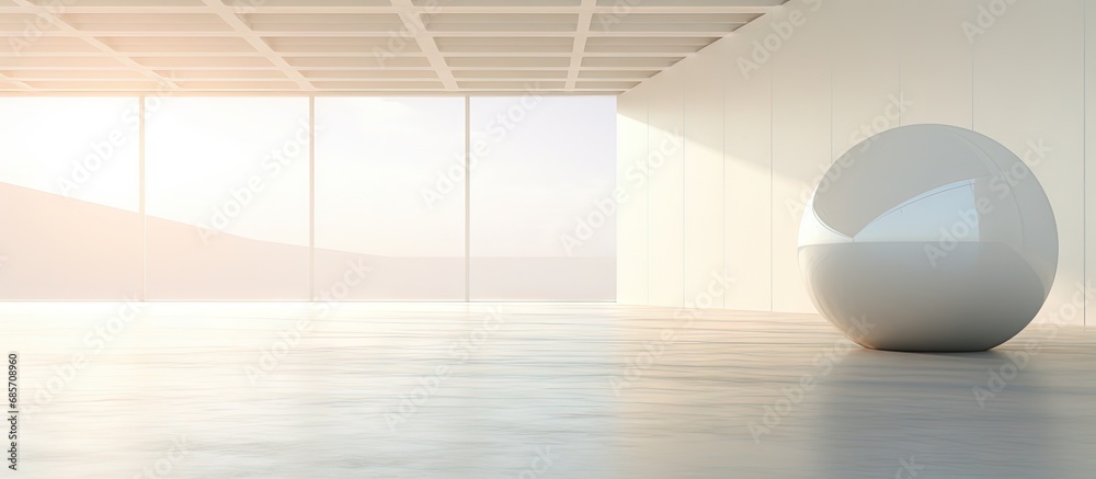 Abstract spherical panorama background with white light source ...