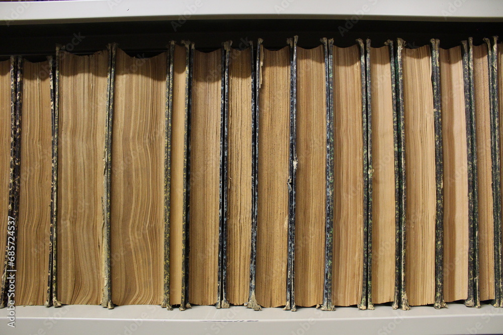 Silo of old books and collections in the Bibliothèque municipale de ...