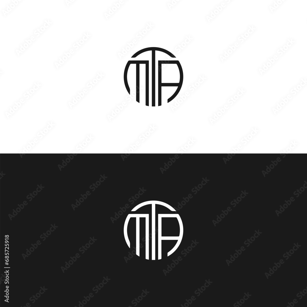MTA logo. M T A design. White MTA letter. MTA, M T A letter logo design ...