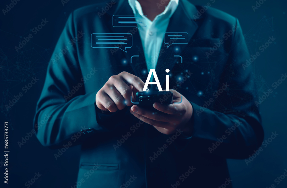 AI create system communication innovation concept question tools chat ...