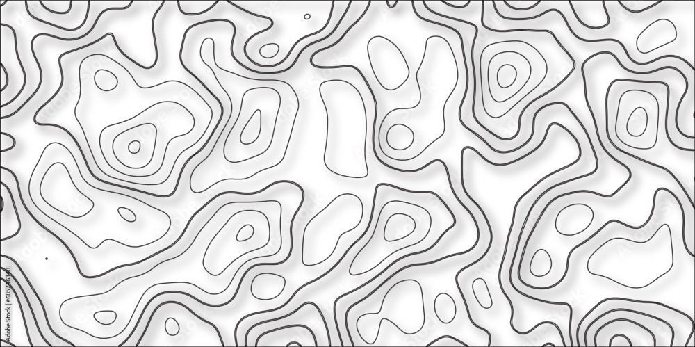 Contour map background. Vector geography scheme and terrain. Topography ...