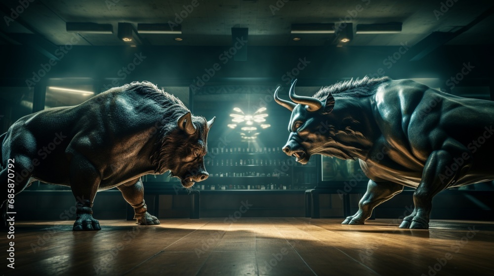 The stock exchange stage is set for a fierce confrontation between a ...