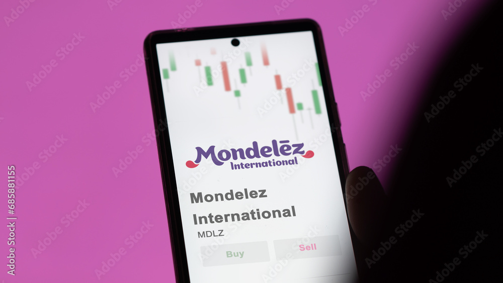 November 27st 2023 Chicago, Illinois. The logo of Mondelez ...