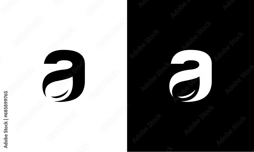 Letter A and water drop logo Stock Vector | Adobe Stock