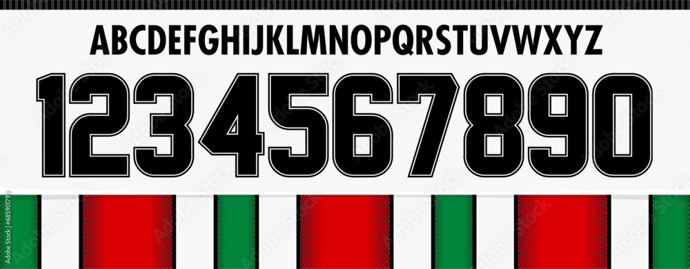 font vector team 2023 - 2024 kit sport style font. palestino football ...