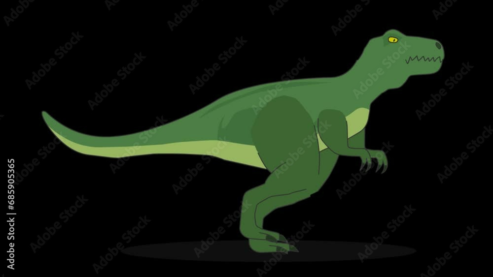 tyrannosaurus rex dinosaur walking animation Stock ビデオ | Adobe Stock