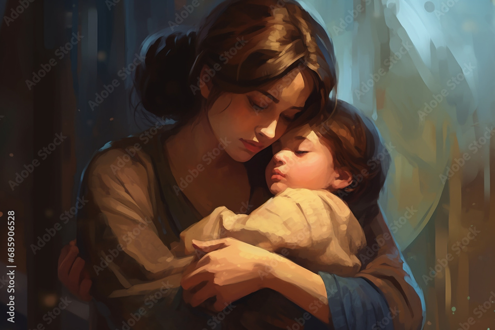 Orphan child. Abandoned street children, homeless, orphans. Lonely and ...