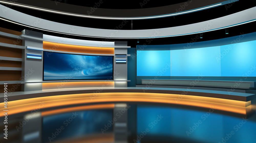 Tv Studio. Background for TV shows . News studio. The perfect backdrop ...