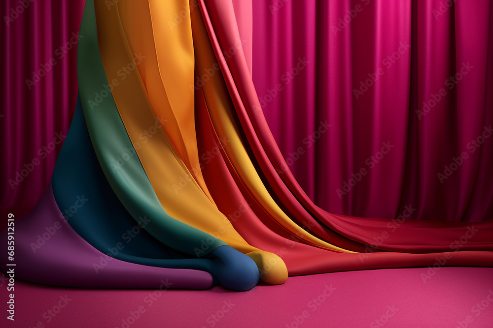 LGBT. Gay Pride. LGBTQ rainbow flag. Truth, minority support, equal ...